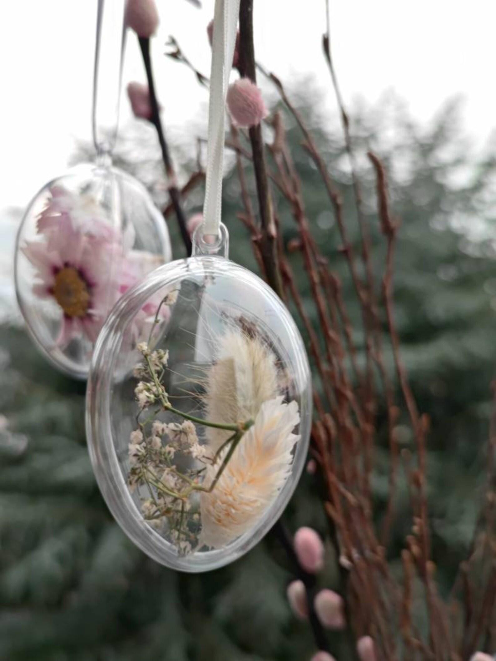 Flower Easter Eggs| Spring Decoration| Easter| Dried Flower Decoration ...