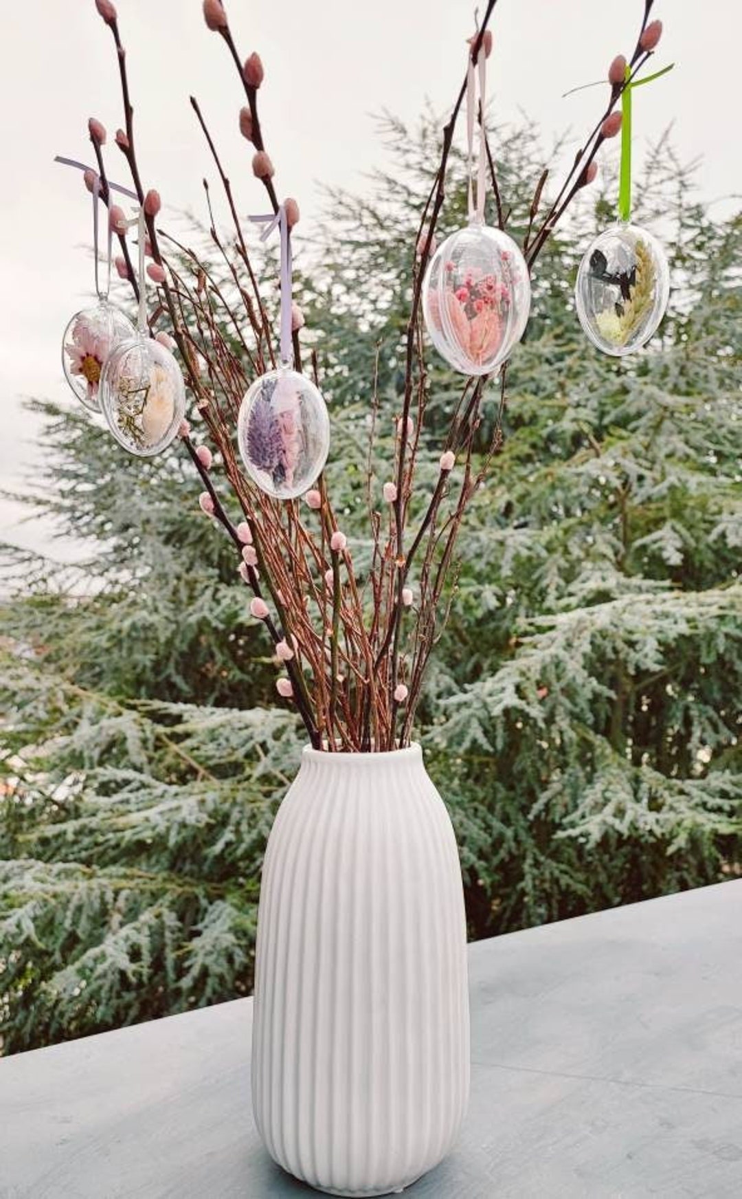 Flower Easter Eggs| Spring Decoration| Easter| Dried Flower Decoration ...