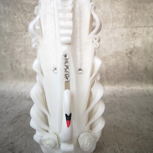 Large White Swan,colourful and Unique Hand Made Carved Candle,unscented ...