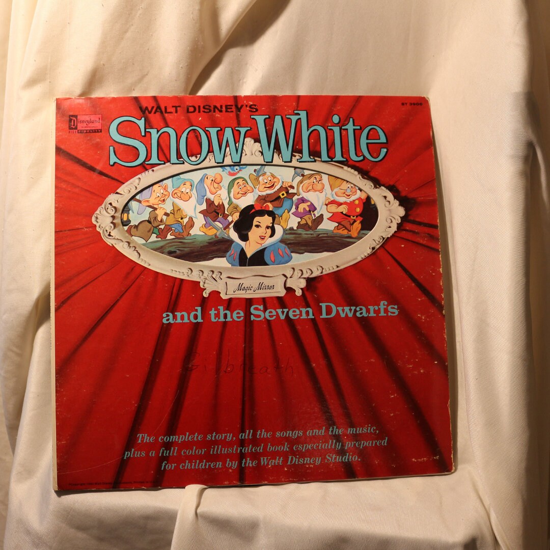 Vintage Snow White Storybook Record - Classic Disneyland Vinyl With ...