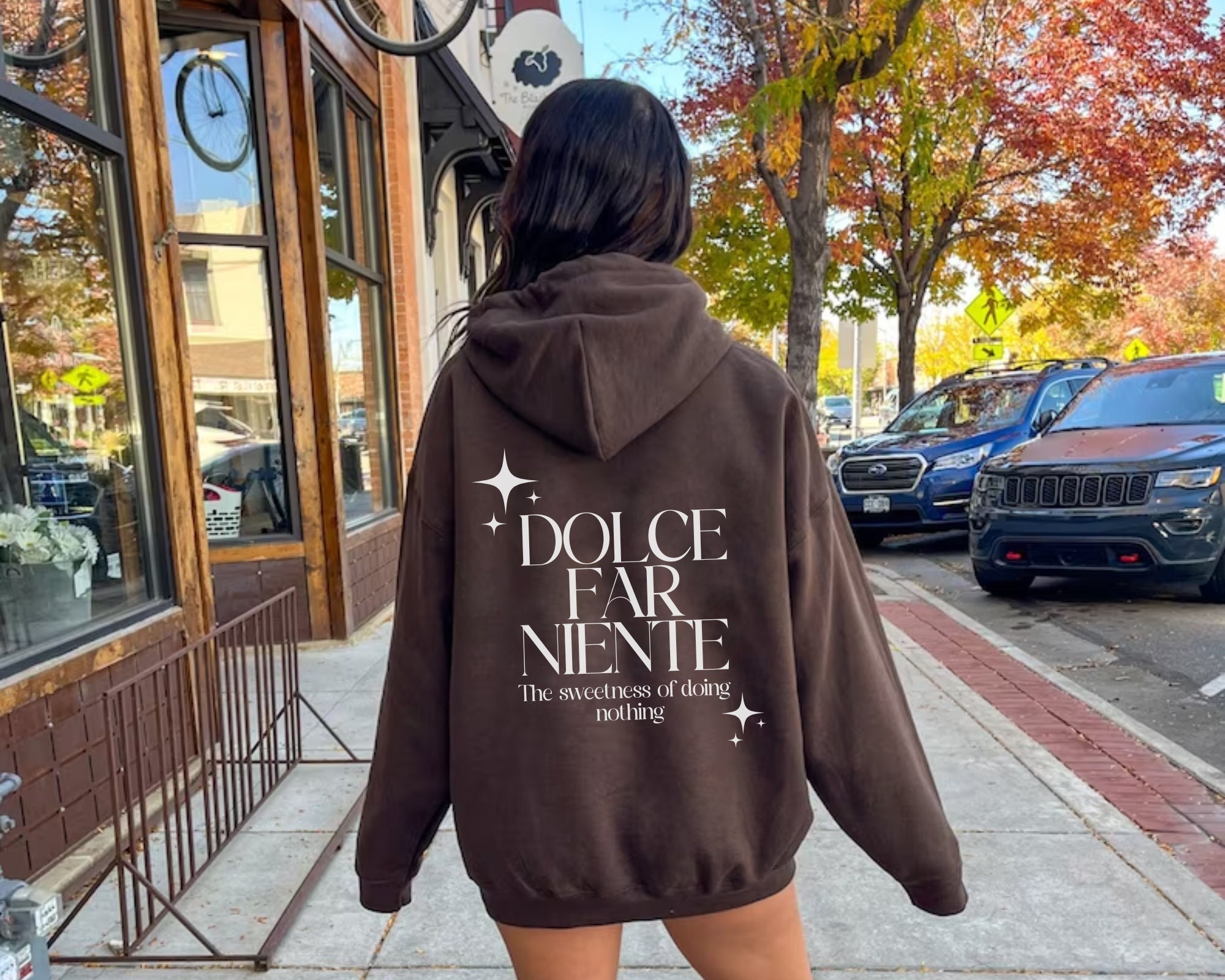 Dolce Far Niente Hoodie, Italian Hoodie Back Print, Il Dolce Far Niente ...