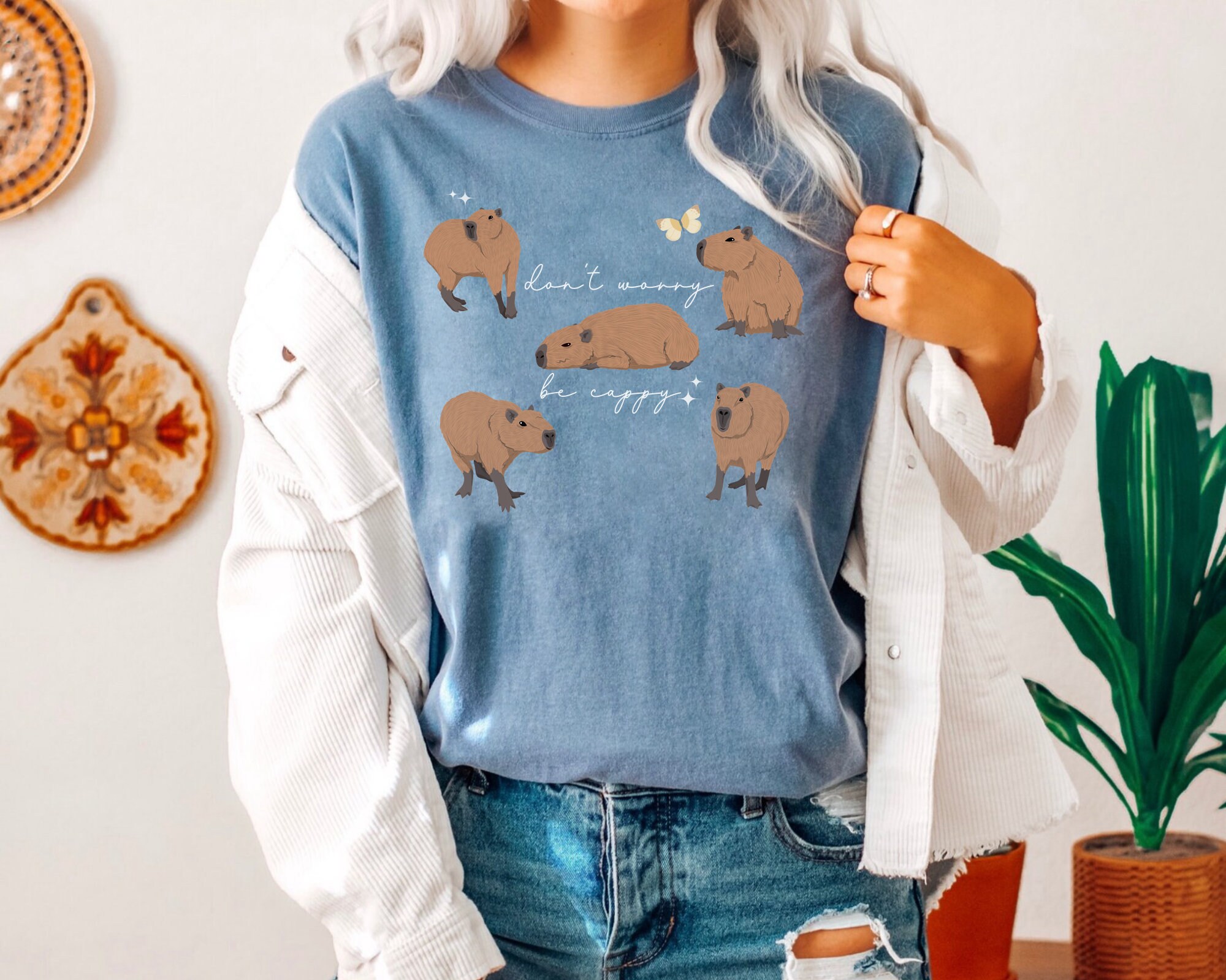 Capybara Shirt, Cute Capybara T-shirt, Funny Capybara Tee, Capybara ...