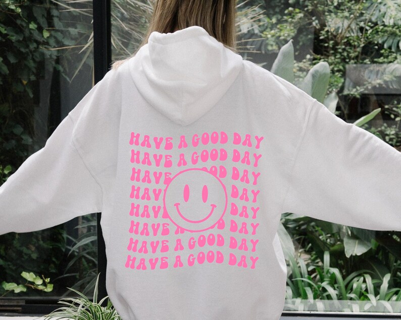 Have A Good Day Hoodie | Oversized Retro Preppy Groovy Y2k Women ...