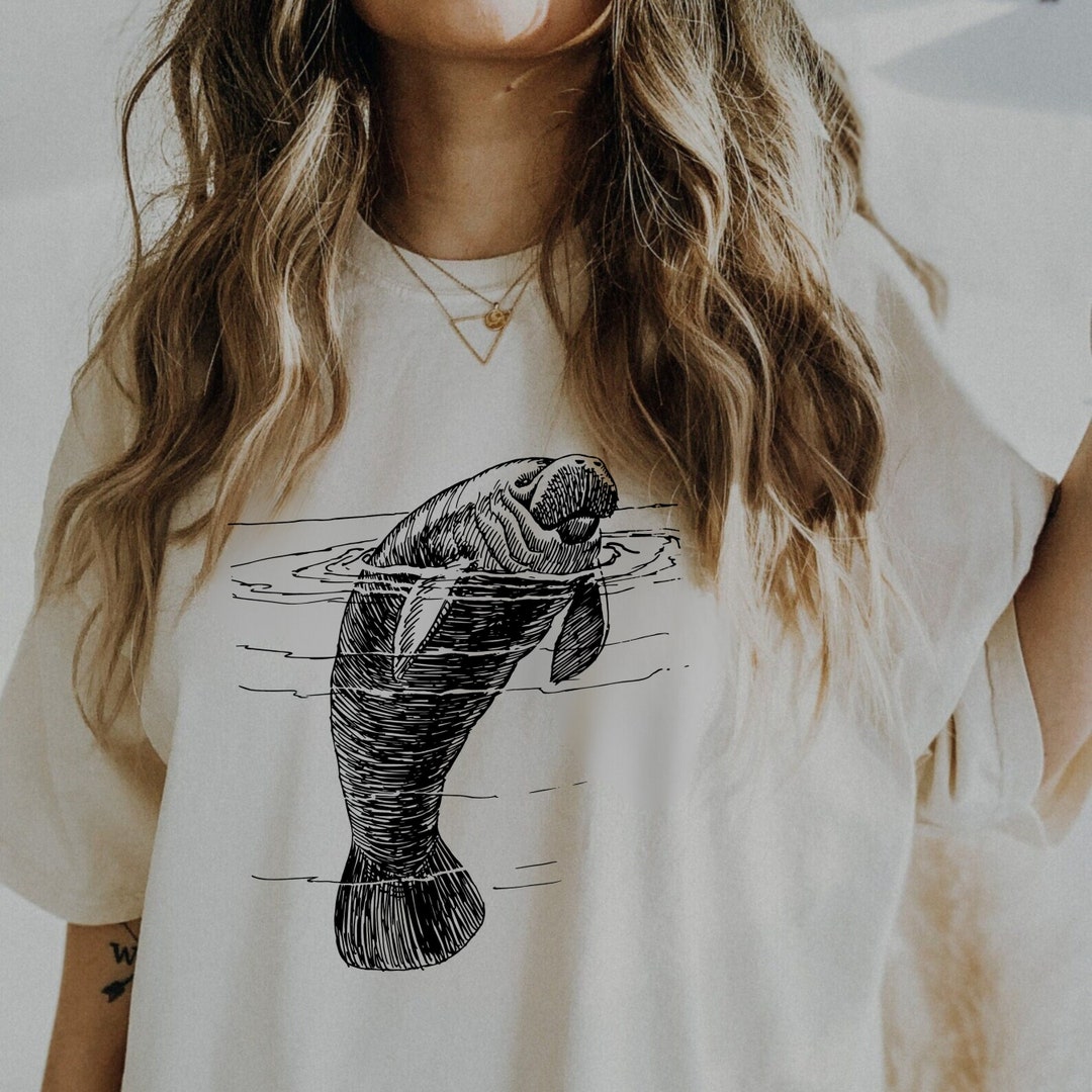 Manatee Shirt, Manatee T-shirt, Comfort Colors Shirt, Marine Biology ...