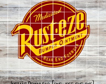 CARS Rust-eze SVG Instant Download Design Cars Cartoon Logo Svg Pdf Eps ...