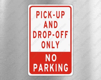 Pick up Drop off Sign - Etsy