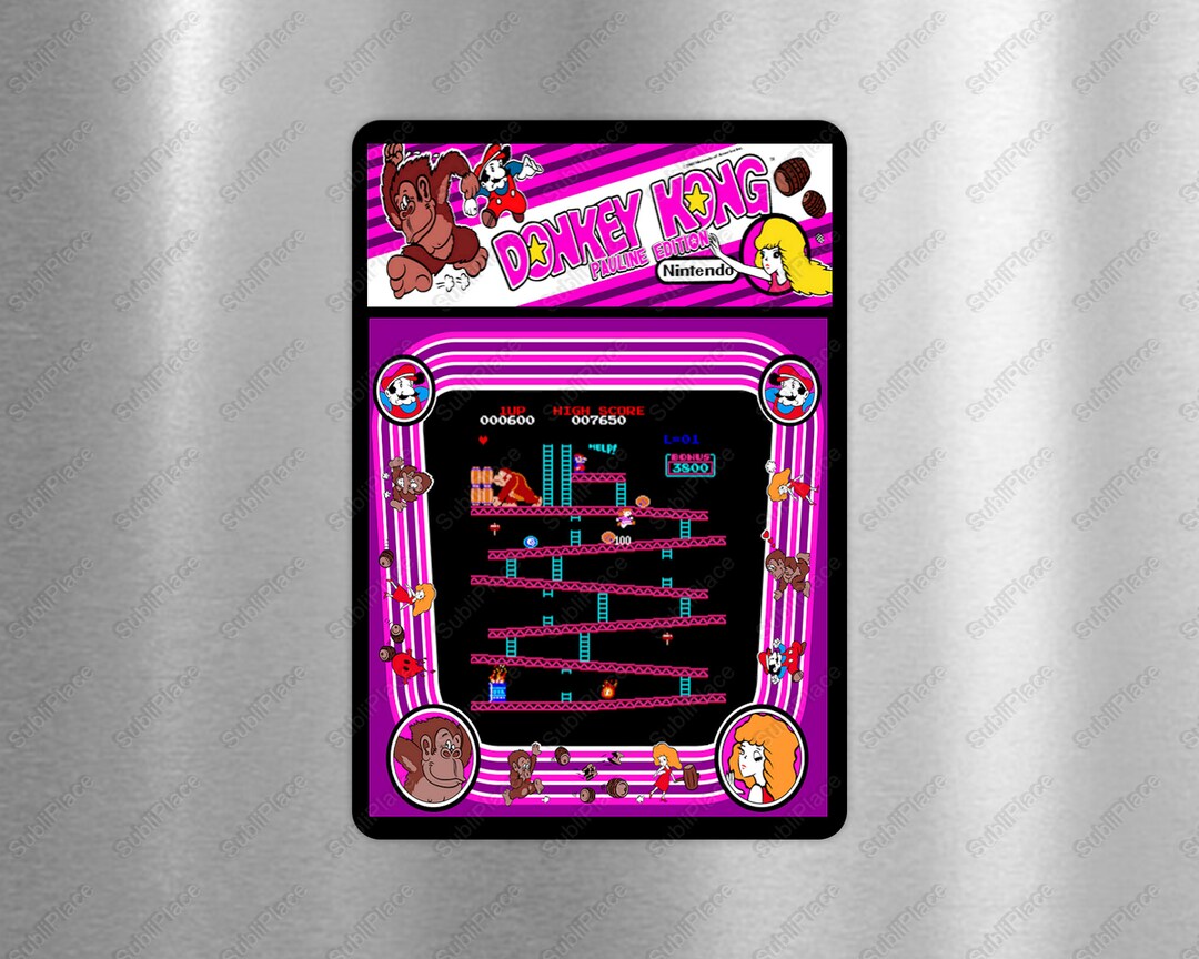 Donkey Kong Pauline Edition Arcade Game Fridge Magnet - Etsy