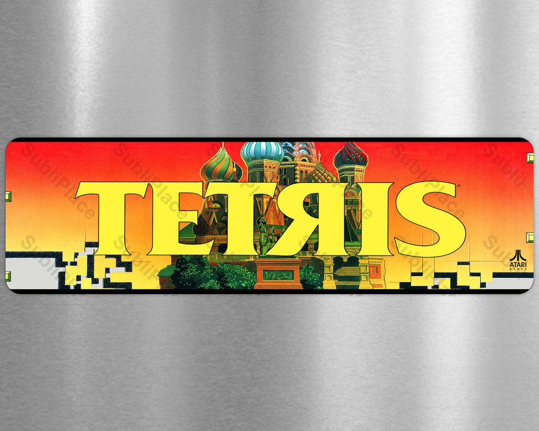Tetris Arcade Game Marquee 4x13.5 Metal Plate - Etsy