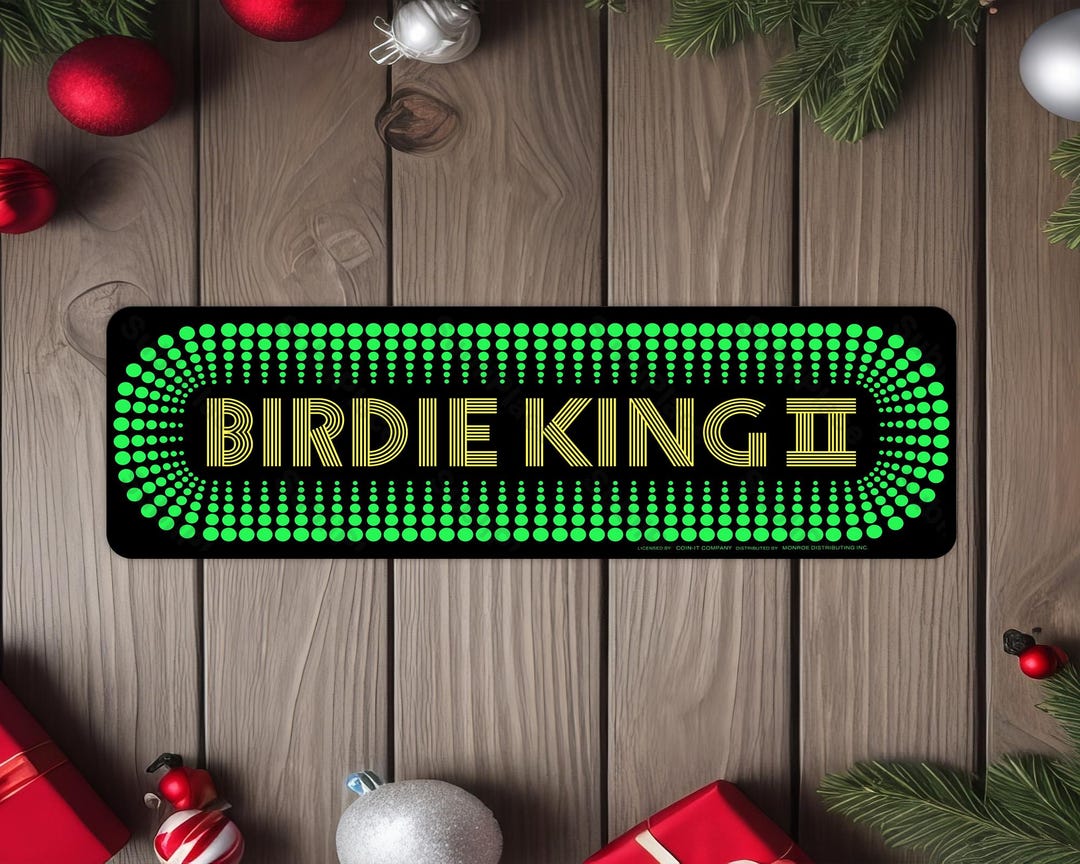 Birdie King 2 Arcade Game Marquee 4"x13.5" Metal Plate - High Gloss ...