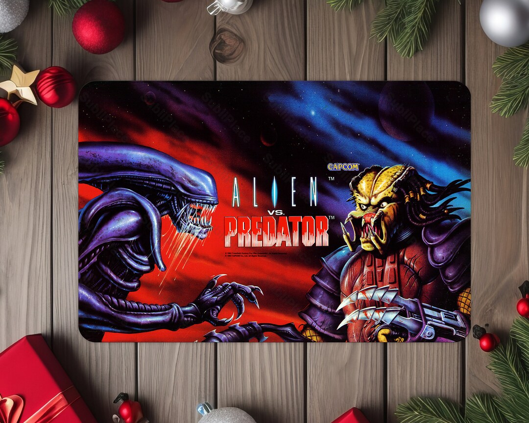 Alien Vs Predator Arcade Game Marquee Image on a 8x12 Metal Plate High ...