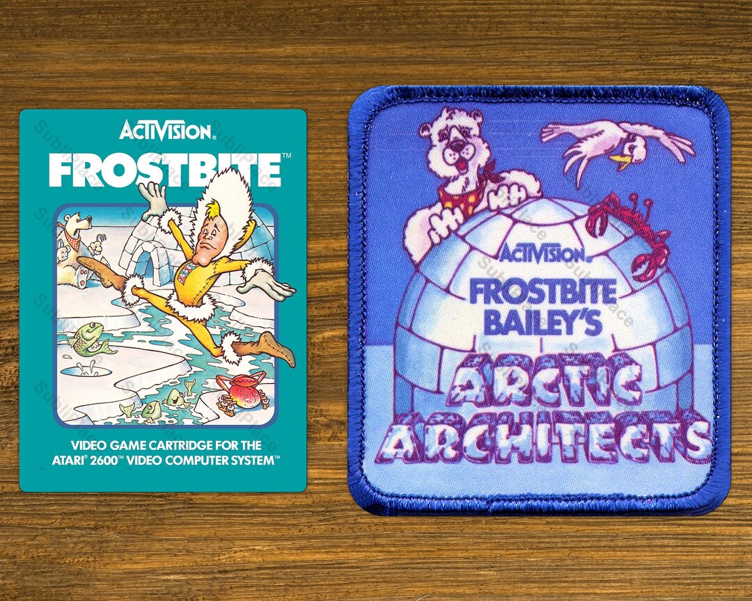 Atari 2600 Frostbite Box Cover & Activision Arctic Architects Replica ...