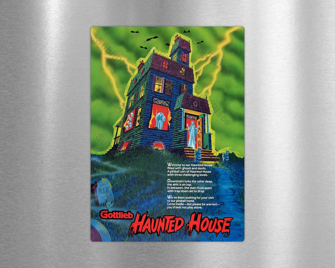 Haunted House Pinball Arcade Game Flyer Promo Art on a - Etsy