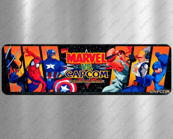 Marvel Vs Capcom Arcade Game Marquee 4x13.5 Metal | Etsy