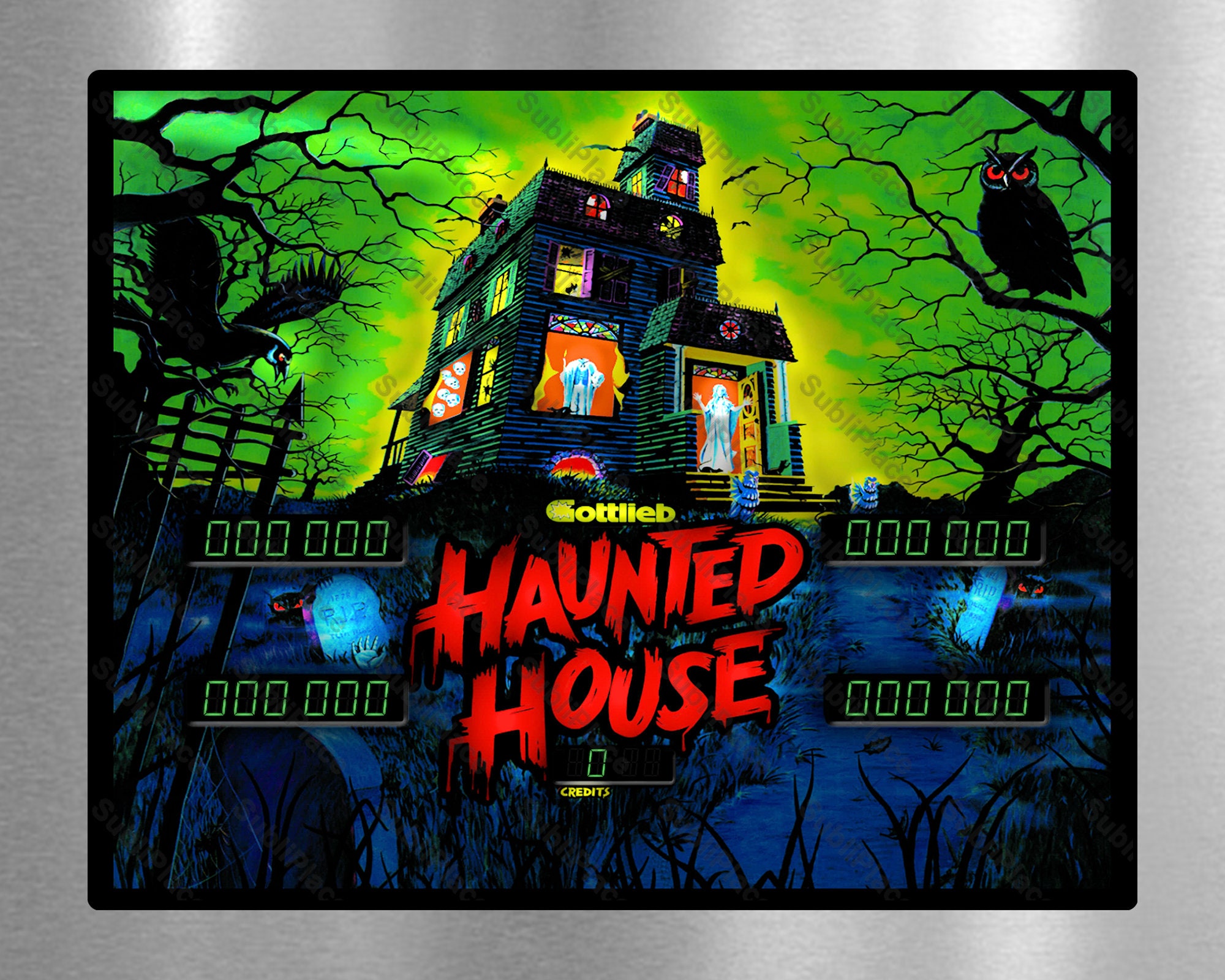 Funhouse Pinball Backglass