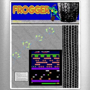 Frogger Arcade Game Marquee Bezel & Screenshot - Etsy