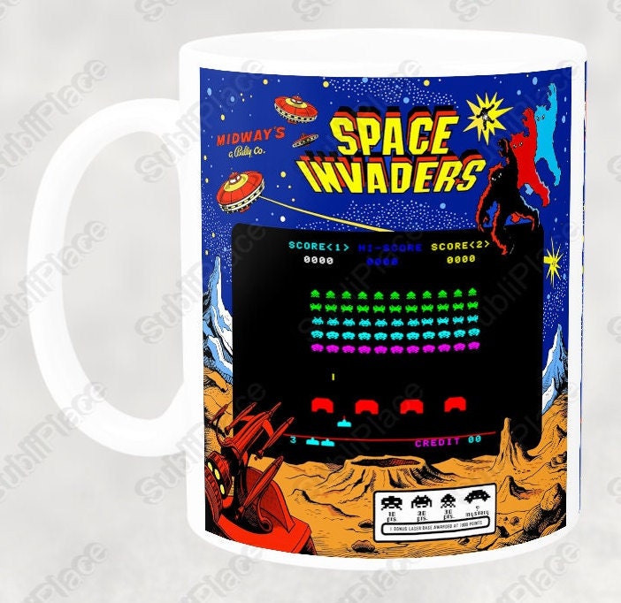 Space Invaders Arcade Game Marquee Bezel and Screenshots 11 - Etsy