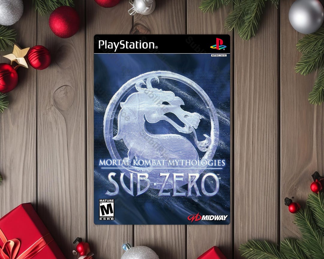Mortal Kombat Mythologies - Sub-zero - PS1 - Box Cover Video Game Image ...