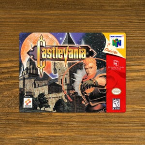 N64 Castlevania Video Game Box Cover Image on a Fridge Magnet 3"x4 ...