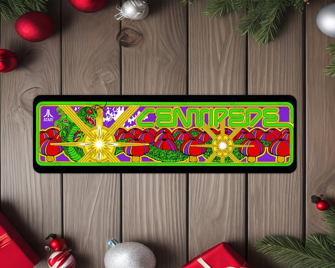 Centipede Arcade Game Marquee Image on a 4"x13.5" Metal Plate - High ...