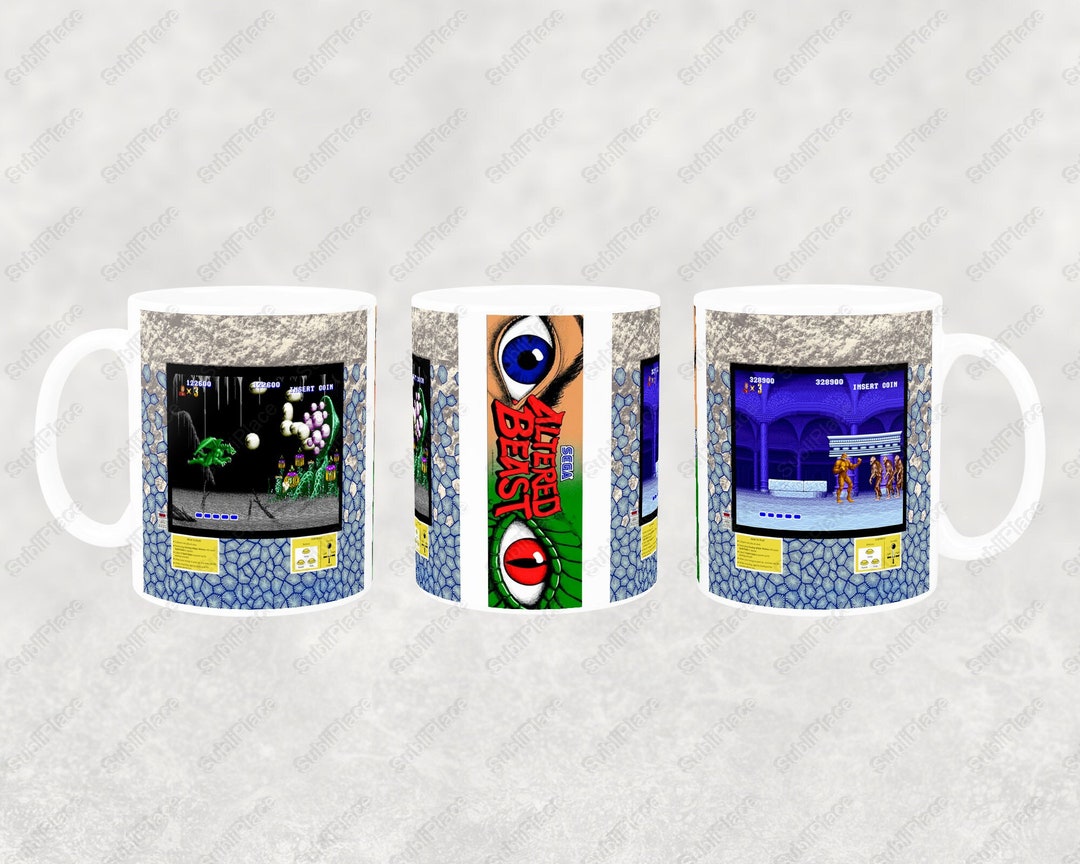 Altered Beast Arcade Game Marquee, Bezel and Screenshots 11 Oz Coffee ...