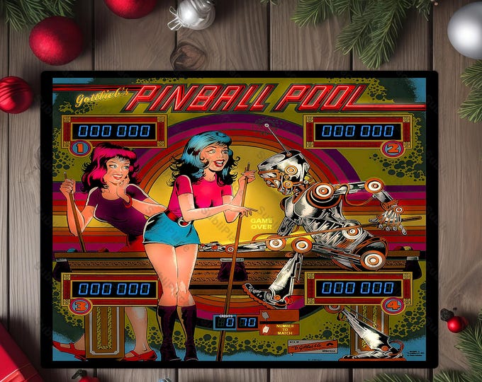 Wiggler Pinball Machine Backglass Art Panel Fantasy Theme Arcade Games ...