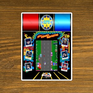 APB All Points Bulletin Arcade Game Fridge Magnet 3"x4" Metal Plate ...