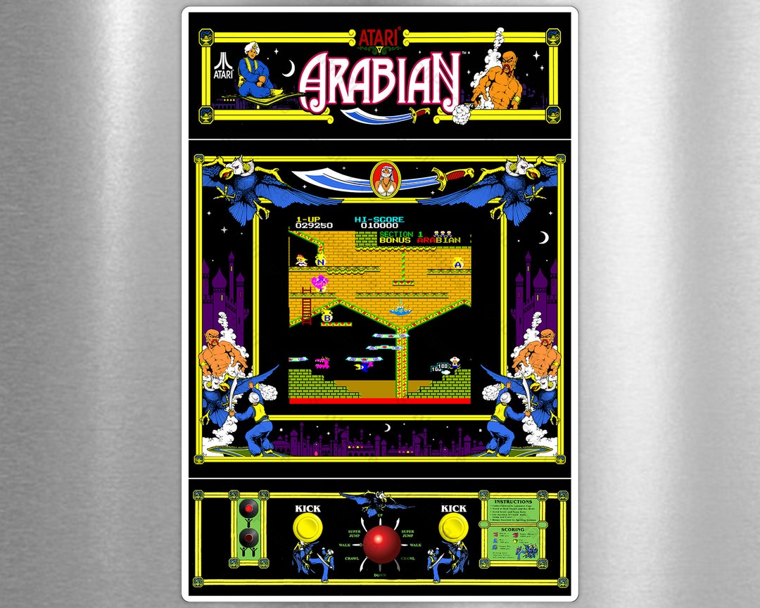 Arabian Arcade Game Marquee, Bezel, Screenshot & Control Panel Image on ...