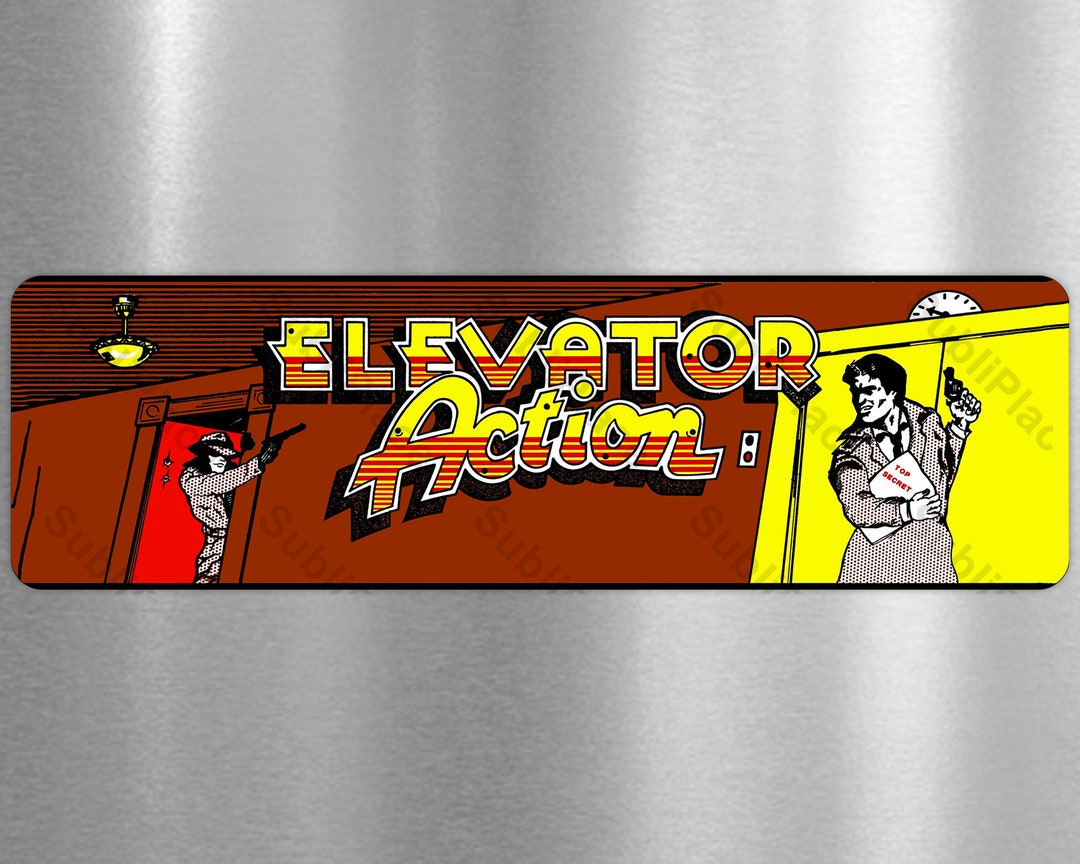 Elevator Action Arcade Game Marquee 4x13.5 Metal - Etsy