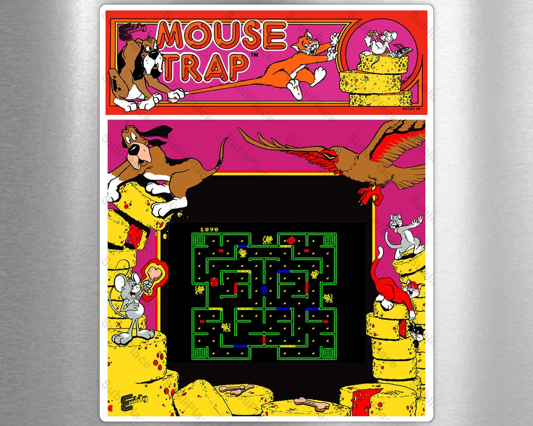 Mouse Trap Arcade Game Marquee Bezel & Screenshot - Etsy