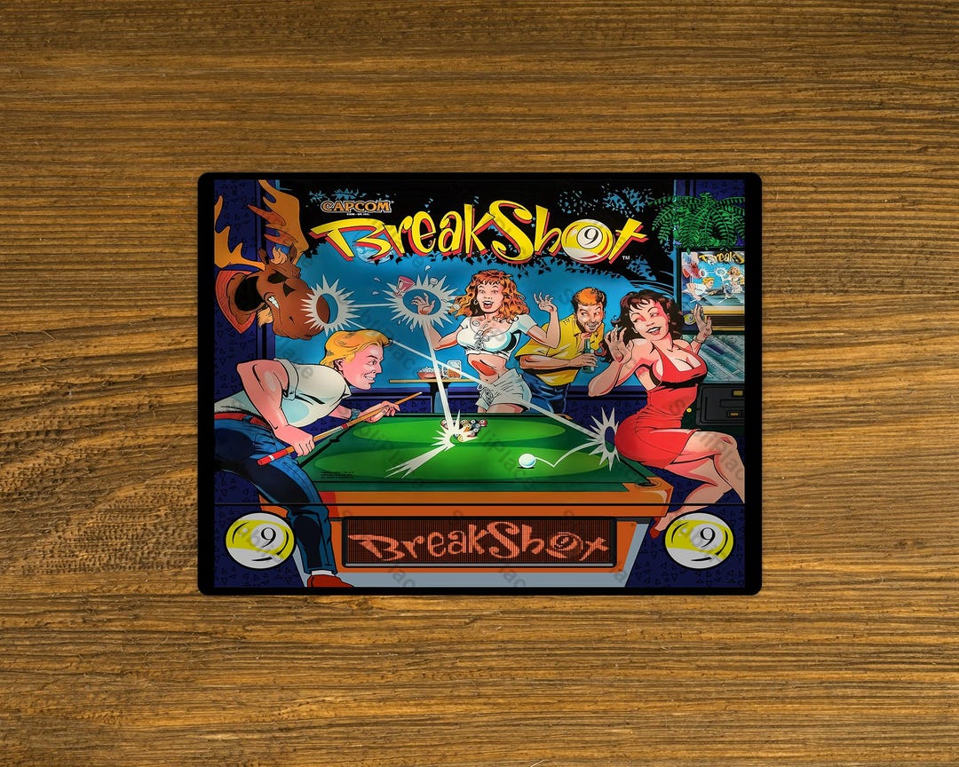 Breakshot - Pinball Backglass Image Arcade Game Fridge Magnet 3"x4 ...