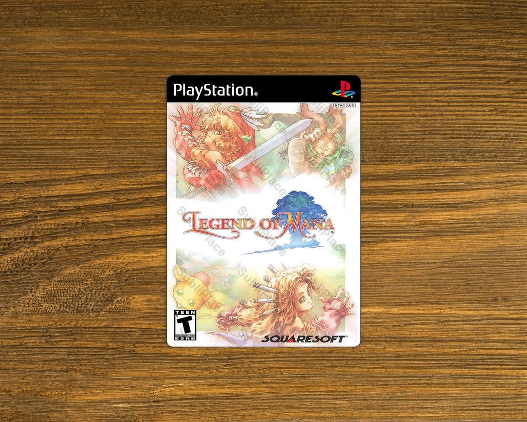 Legend of Mana PS1 Box Cover Video Game Image on a Fridge Magnet 2.5"x3 ...