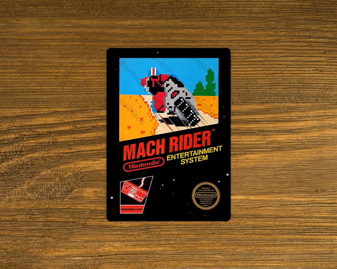 Mach Rider NES Box Cover Video Game Fridge Magnet 2.5"x3.5" Metal Plate ...