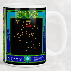 Centipede Arcade Game 15 Oz Coffee Mug - Has Bezel With Screenshot on ...
