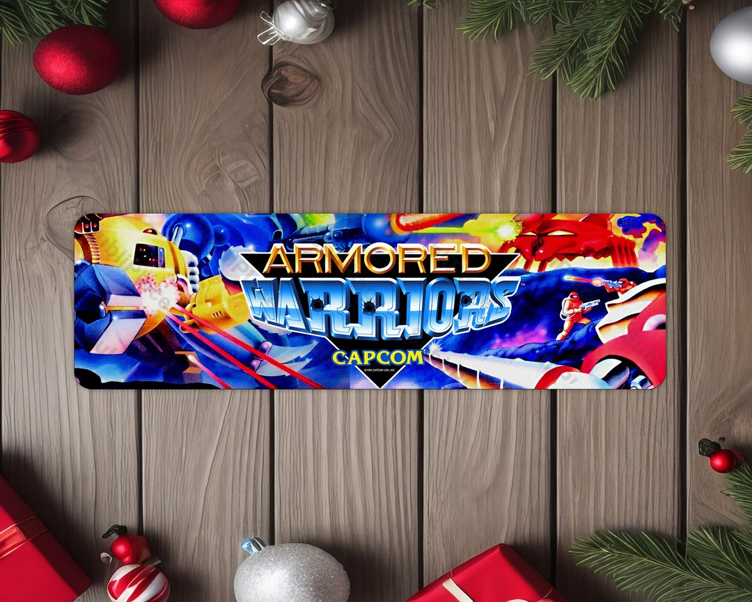 Armored Warriors Arcade Game Marquee 4x13.5 Metal Plate High Gloss With ...