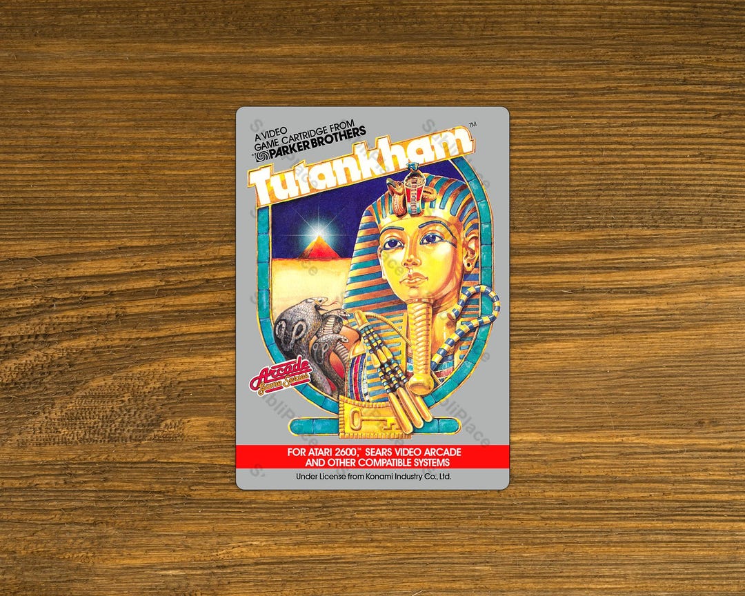 Tutankham Atari 2600 Box Cover Video Game Image on a Fridge Magnet 2.5 ...