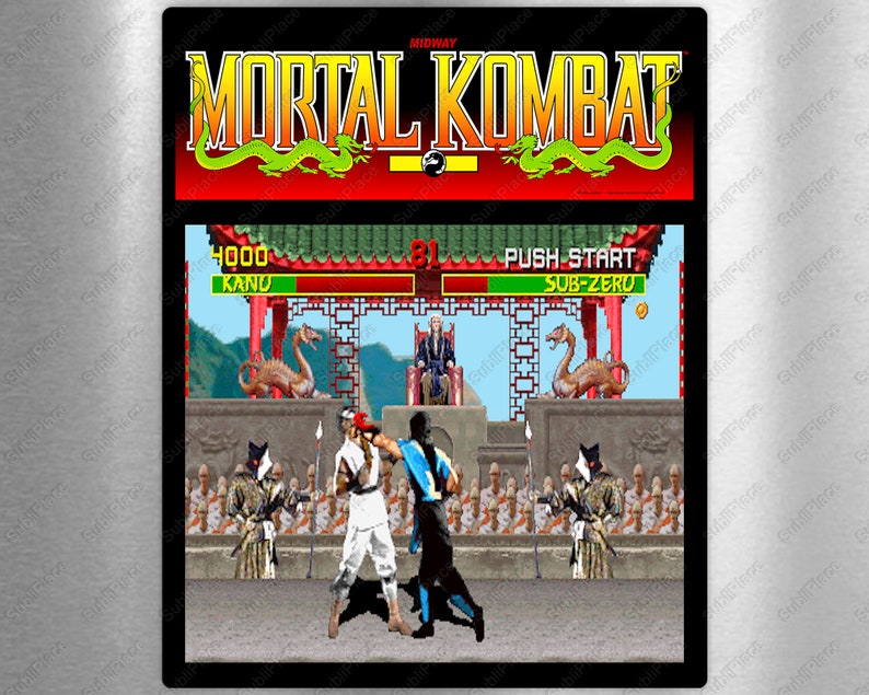 Mortal Kombat Arcade Game Marquee & Screenshot - Etsy