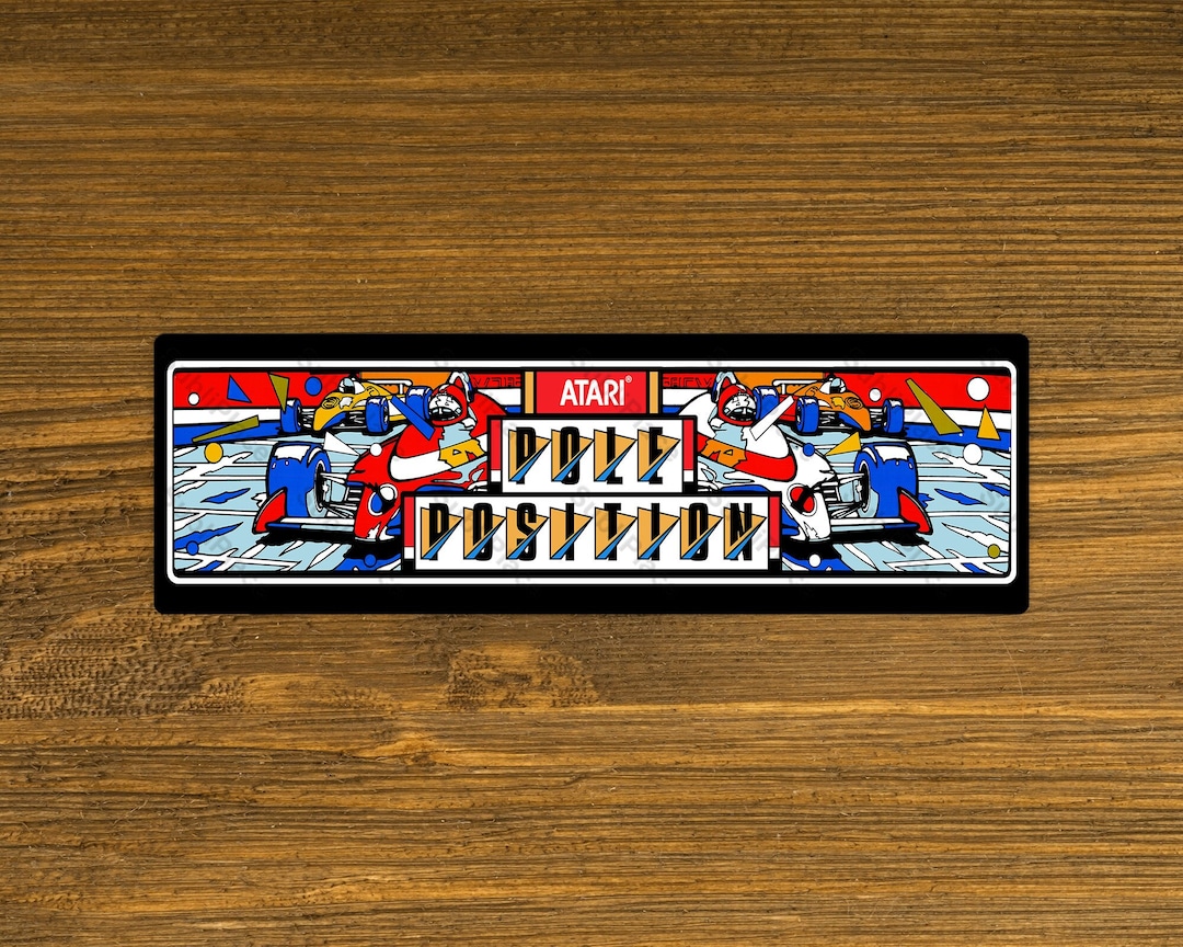 Pole Position Arcade Game Marquee Fridge Magnet 2" X 6.25" Metal Plate ...