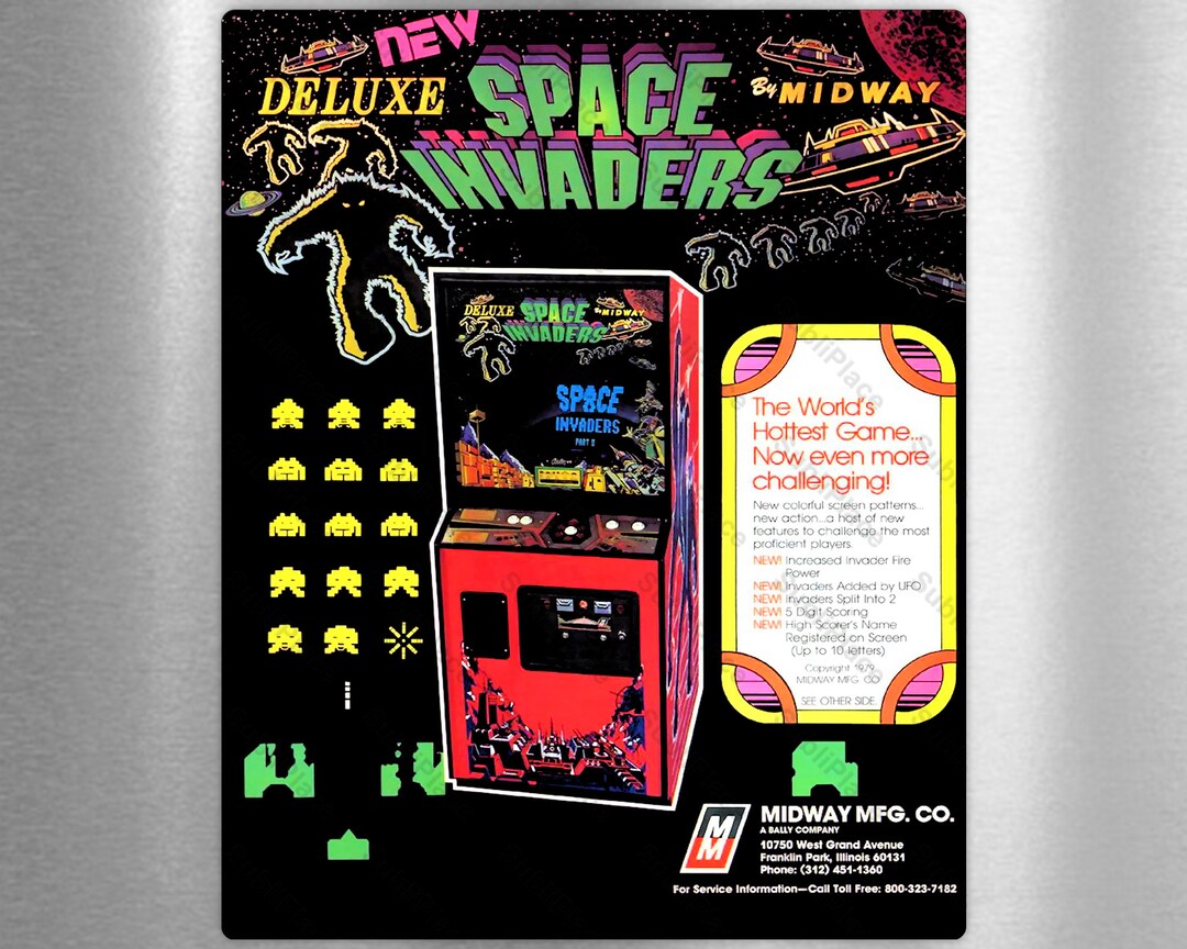 Deluxe Space Invaders Arcade Game Flyer Promo Art - Etsy
