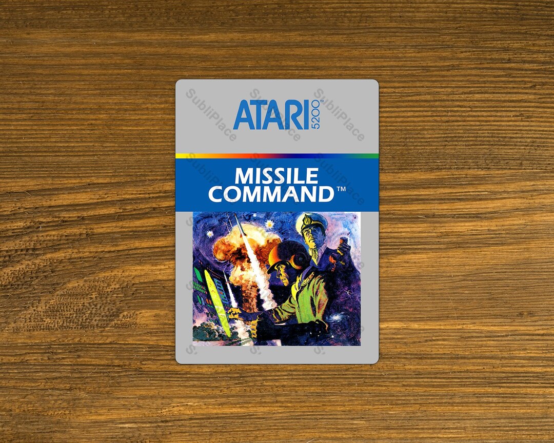 Missile Command Atari 5200 Box Cover Video Game Image on a Fridge ...