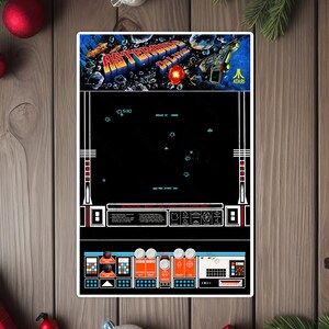 Asteroids Deluxe Arcade Game Marquee, Bezel, Screenshot & Control Panel ...