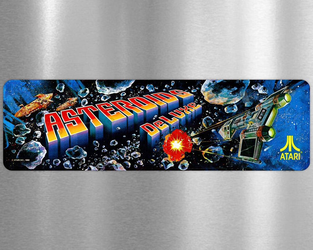 Asteroids Deluxe Arcade Game Marquee 4x13.5 Metal - Etsy
