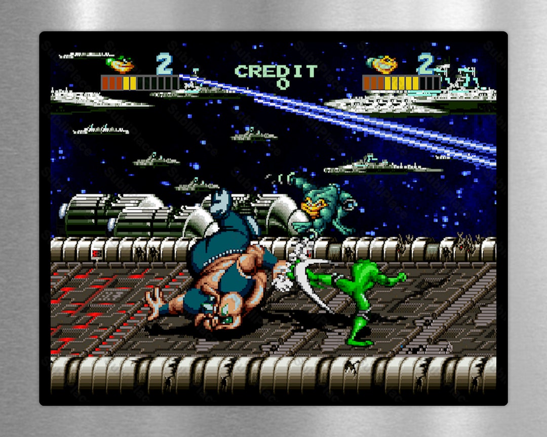 Battletoads Arcade Game Fighting Screenshot 8x10 Metal Plate High Gloss ...