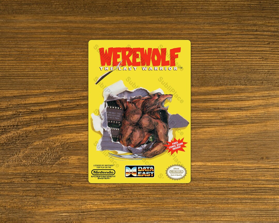 Werewolf the Last Warrior NES Box Cover Video Game Fridge Magnet 2.5"x3 ...