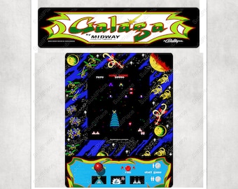 Galaga Control Panel Decal - Etsy