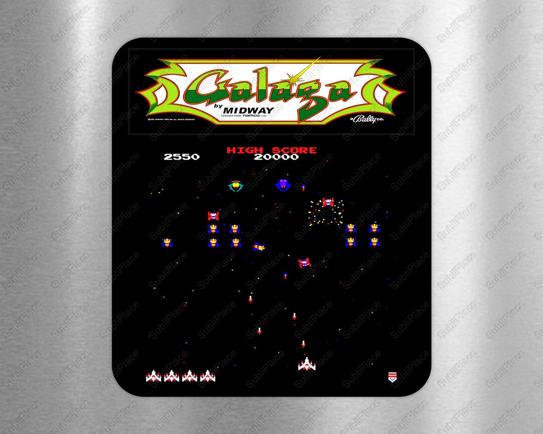 Galaga Arcade Game Large Fridge Magnet 4x4.5 Metal - Etsy