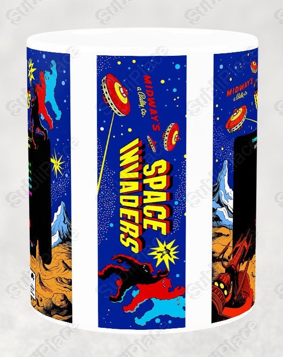 Space Invaders Arcade Game Marquee Bezel and Screenshots 11 - Etsy