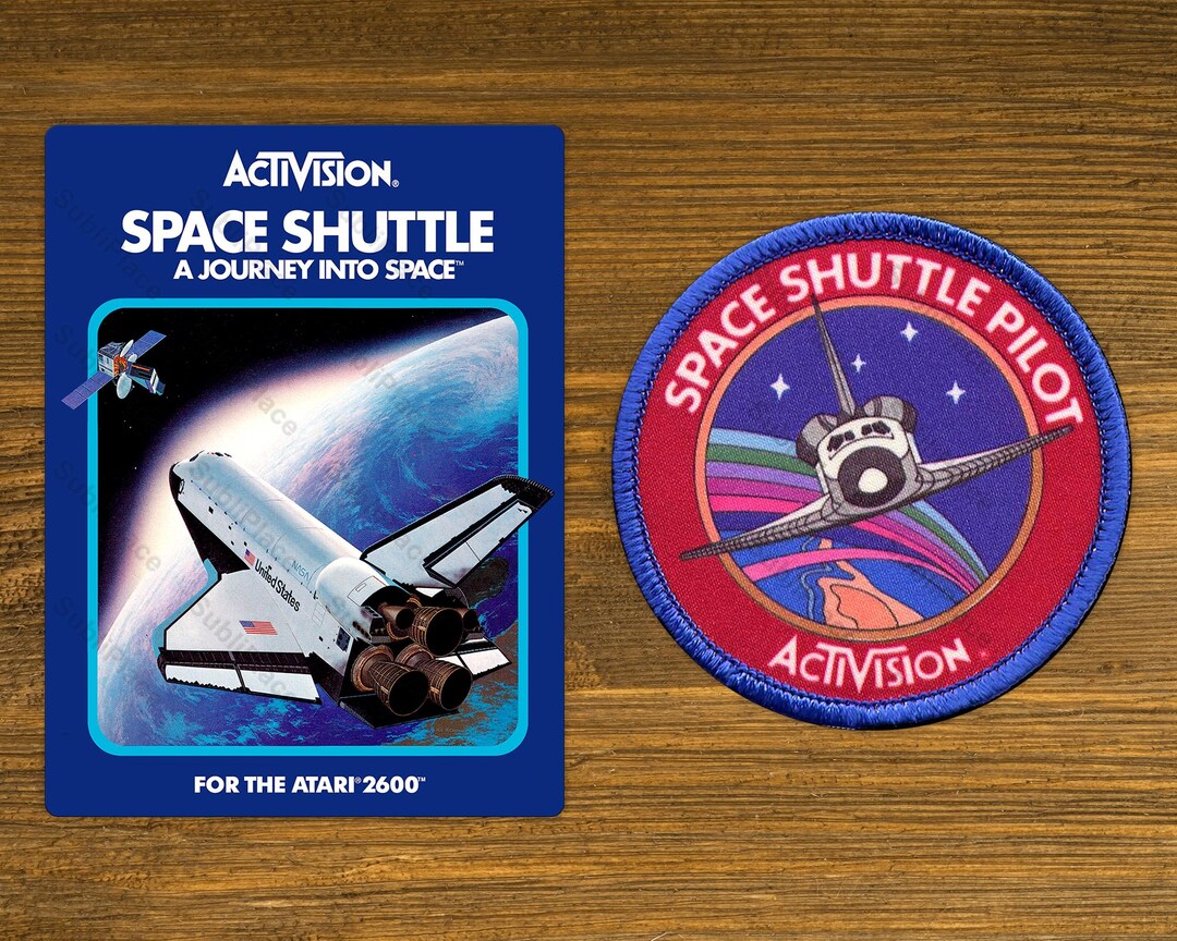 Atari 2600 Space Shuttle Box Cover & Activision Space Shuttle Pilot ...