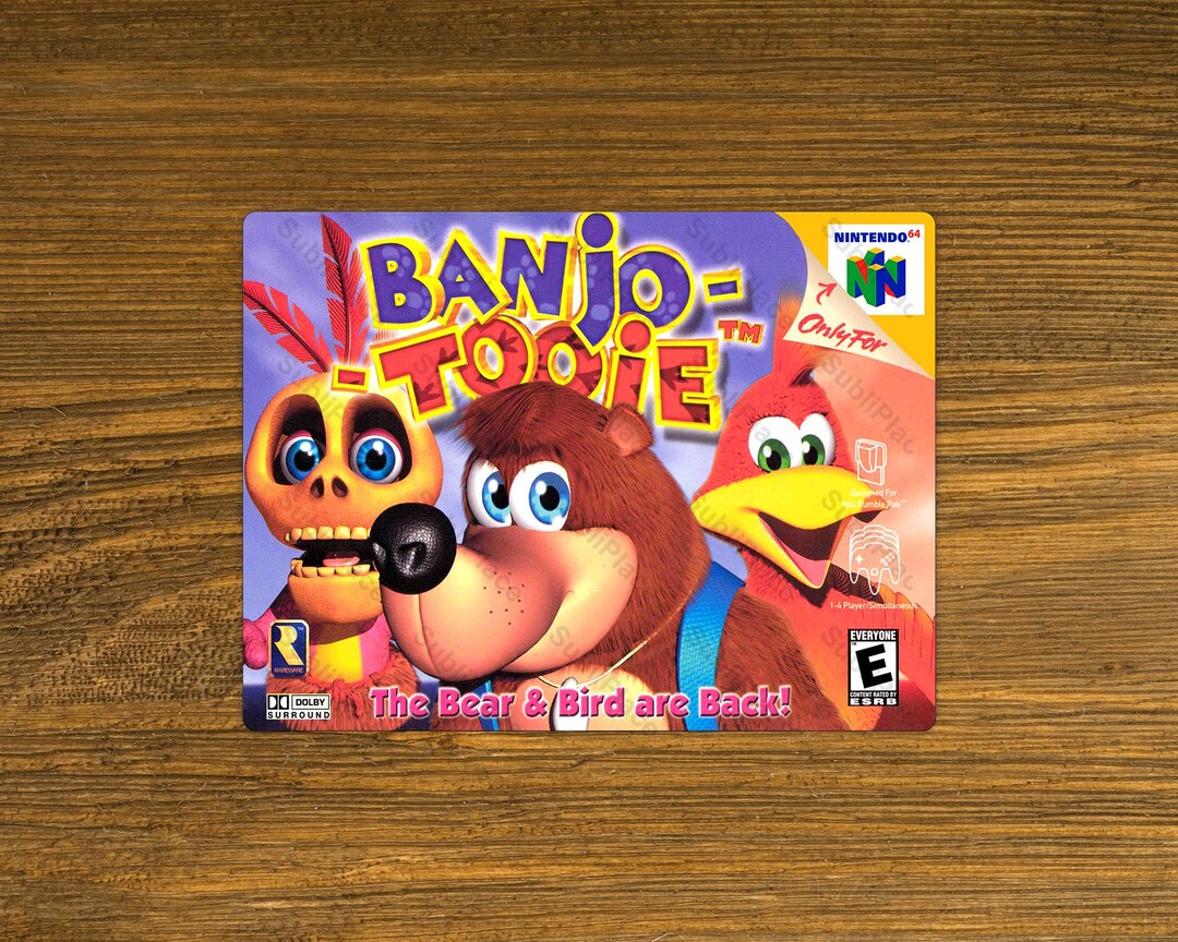 N64 Banjo-tooie Video Game Box Cover Image on a Fridge Magnet 3"x4 ...