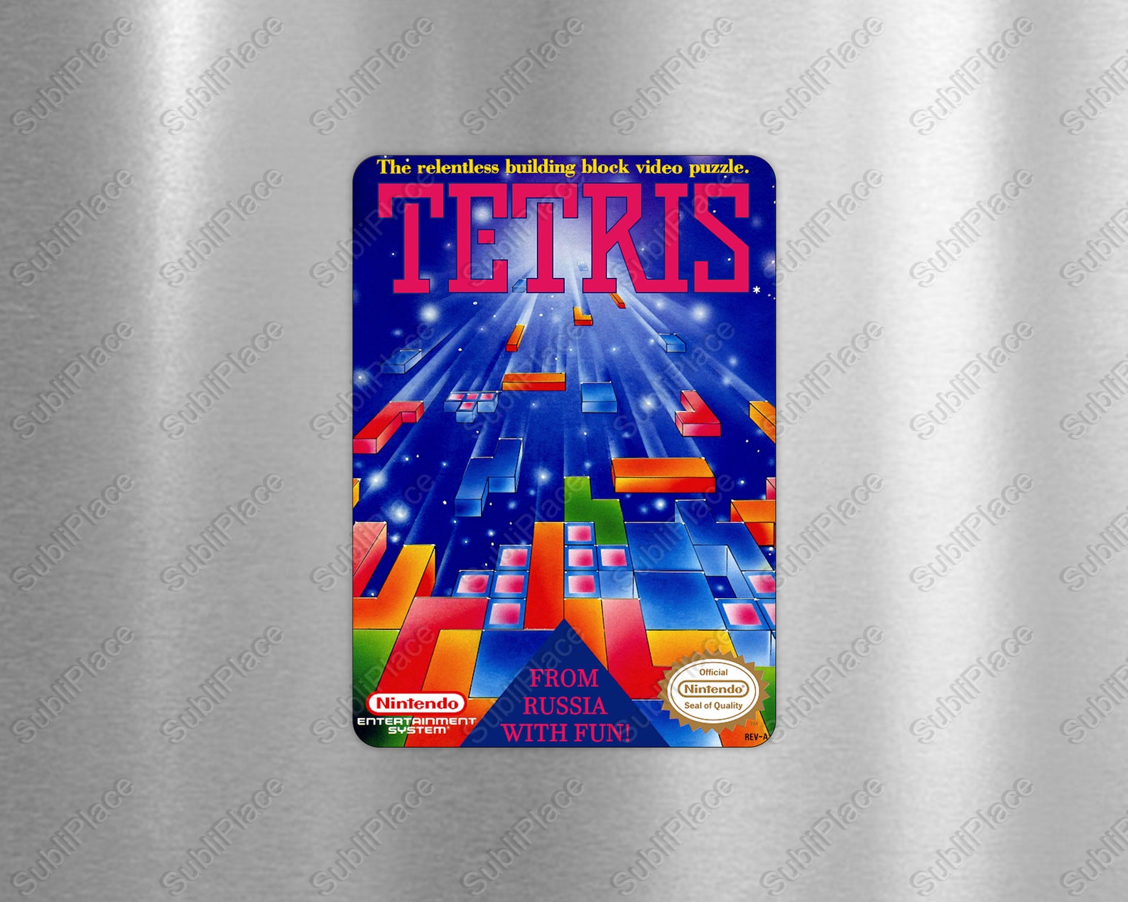 Tetris NES Box Cover Video Game Fridge Magnet - Etsy