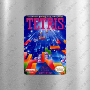 Tetris NES Box Cover Video Game Fridge Magnet - Etsy